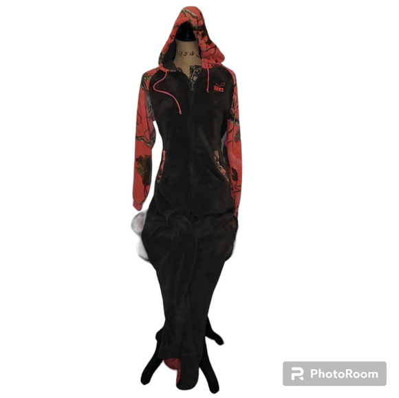 Realtree | Intimates & Sleepwear | Realtree Womans Brown Orange Hooded ...